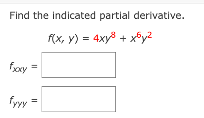 Solved Find the indicated partial derivative. | Chegg.com