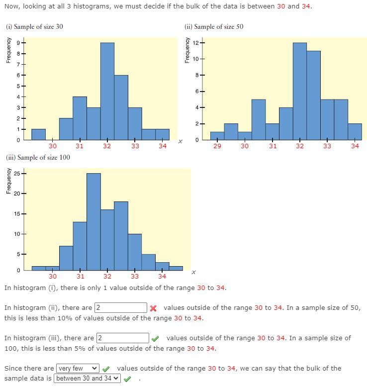 Solved Now, looking at all 3 histograms, we must decide if | Chegg.com
