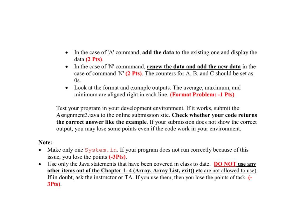 Solved Part 1: Writing Exercise: (5 pts) The following are | Chegg.com