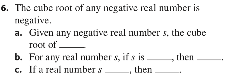 Solved Fill In The Blanks Using A Variable Or Variables To 