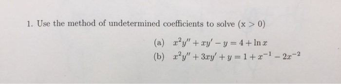 Solved Linear Algebra problem: use the method of | Chegg.com