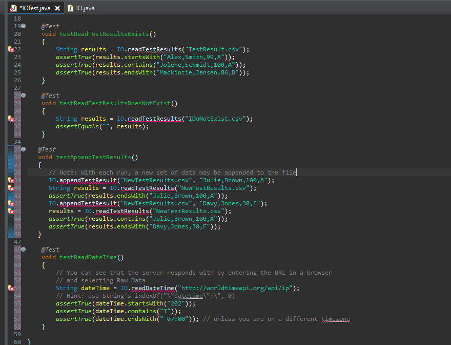 2 *IOTest.java X 10.java 1 package cisc191. | Chegg.com