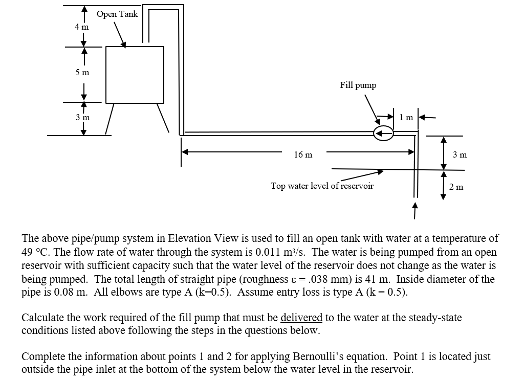 Solved h1= 0 m h2 = P1 = P2 = v1 = v2 = Pipe velocity | Chegg.com