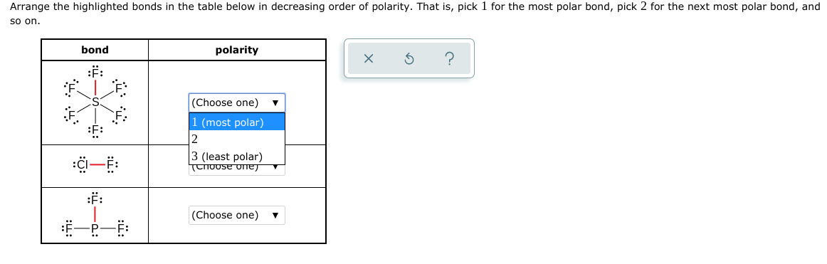 Solved Arrange the highlighted bonds in the table below in | Chegg.com