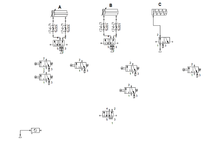 Pneumatics and hydraulics Develop a system with | Chegg.com