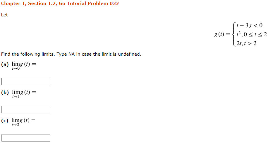 Solved Chapter 1, Section 1.6, Question 020 Find the limit. | Chegg.com