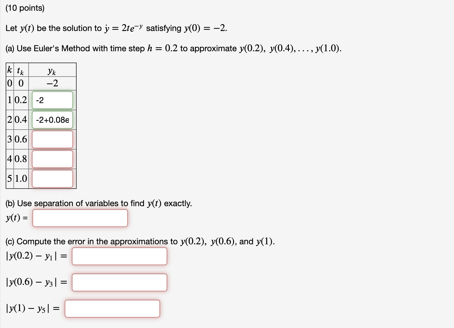 Solved Let 𝑦(𝑡)y(t) be the solution to | Chegg.com