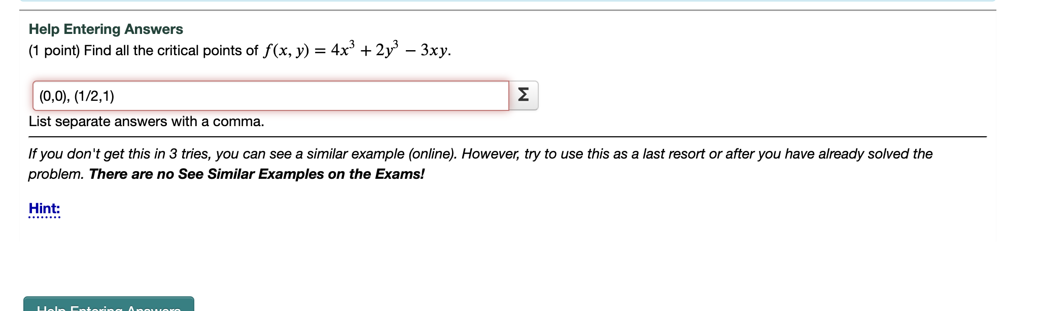 Solved If you don't get this in 3 ﻿tries, you can see a | Chegg.com