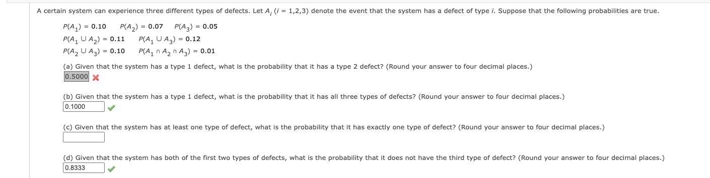 Solved certain system can experience three different types | Chegg.com