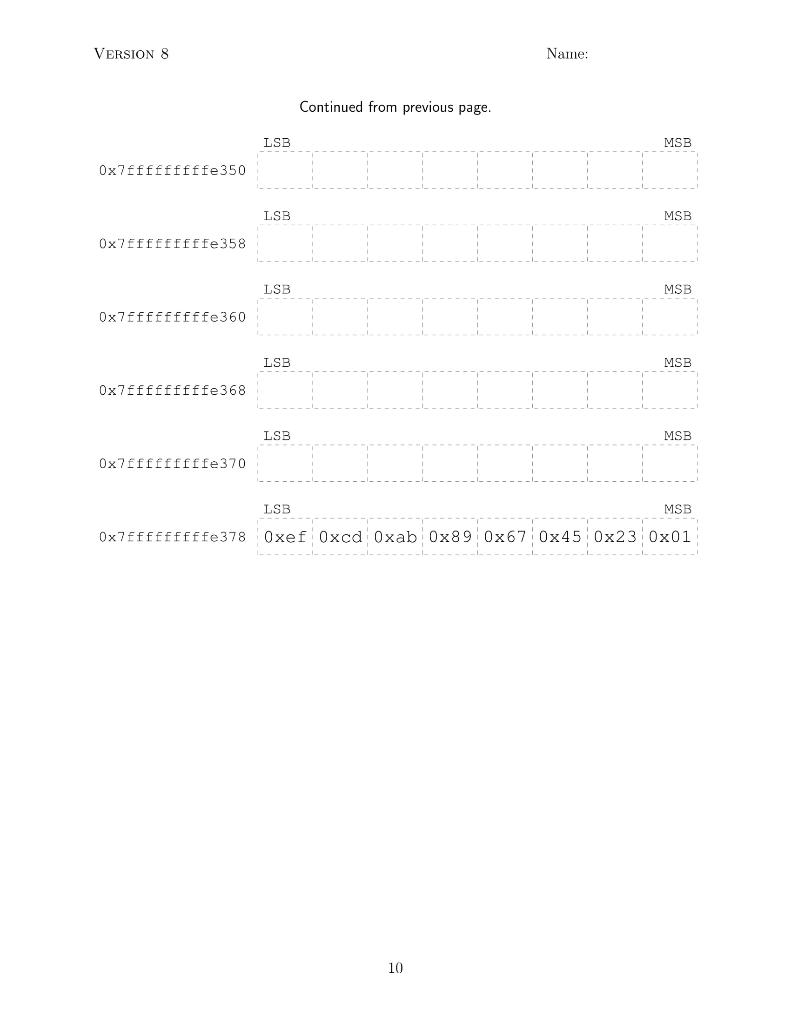1 Data \& address (12 points) [Based on CS:APP3e | Chegg.com