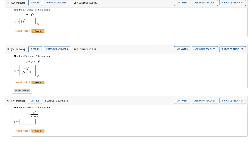 Solved 4. (0/1 Points] DETAILS PREVIOUS ANSWERS SCALCET9 | Chegg.com