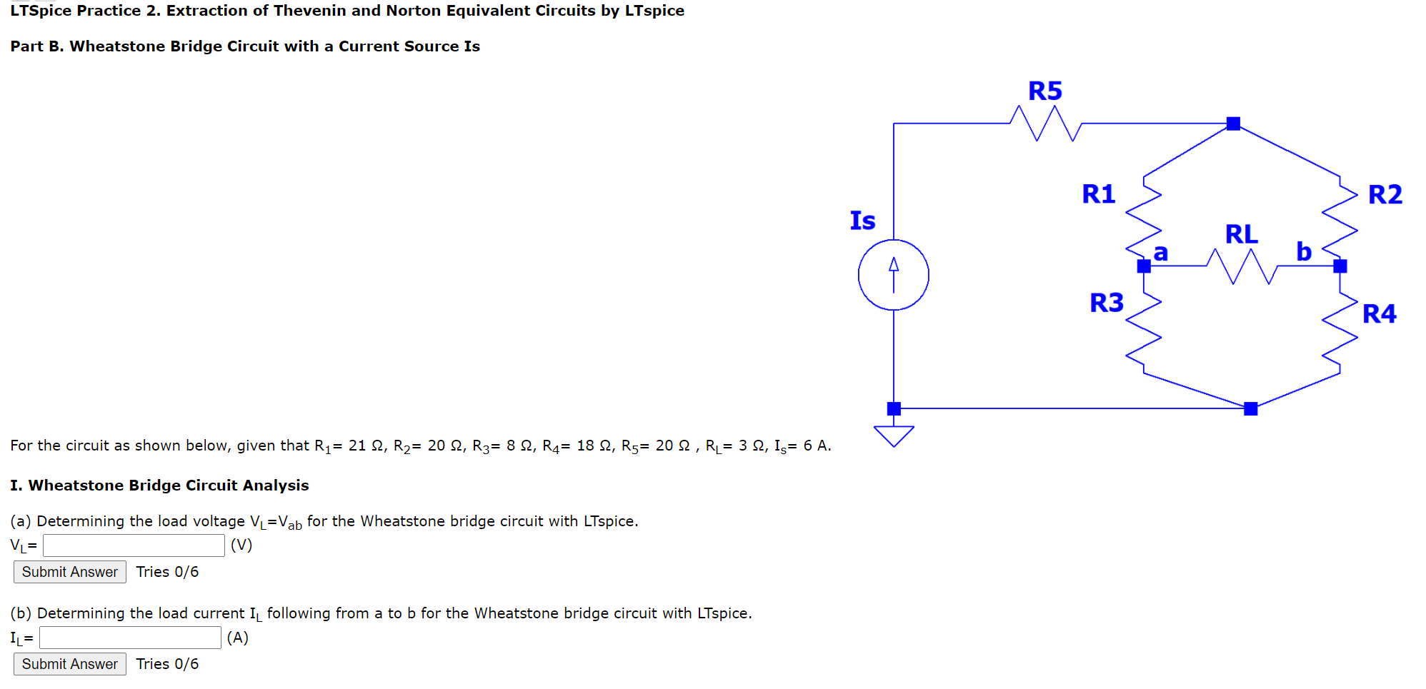 Solved LTSpice Practice 2. Extraction of Thevenin and Norton | Chegg.com
