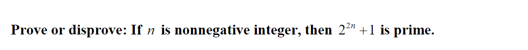 Solved DiscreteMathProve or disprove: If n ﻿is nonnegative | Chegg.com