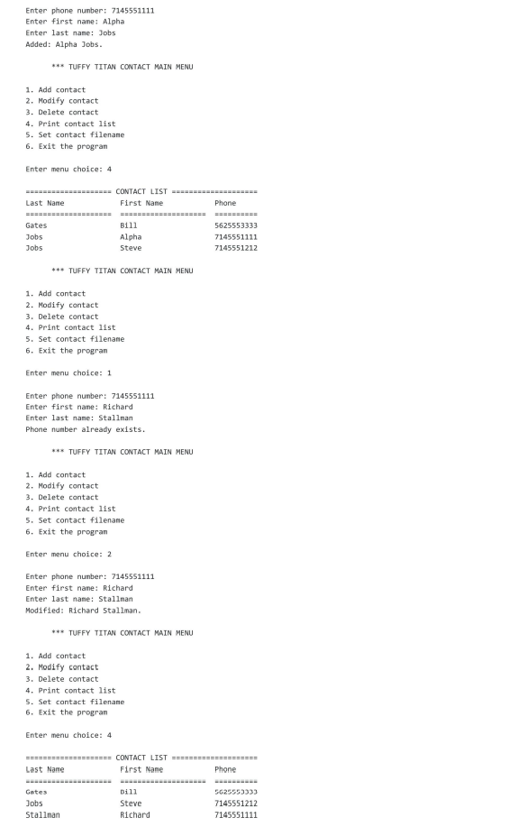Solved 1. Write a Python program that performs as a Tuffy | Chegg.com