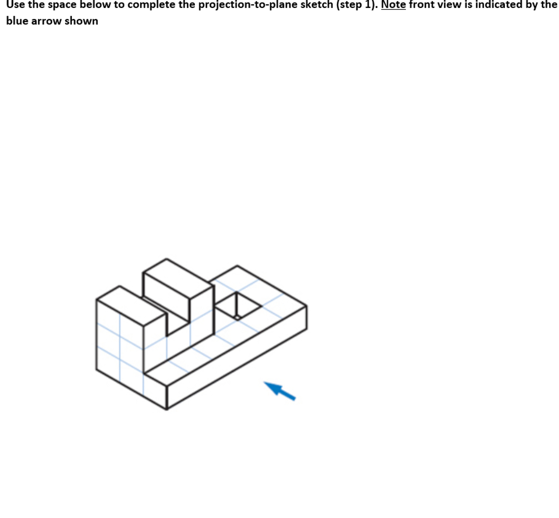 Solved P3-17) ﻿Sketch the front, top and right side views of | Chegg.com