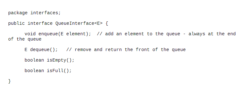 Solved Develop and test three Java classes: An array-based | Chegg.com
