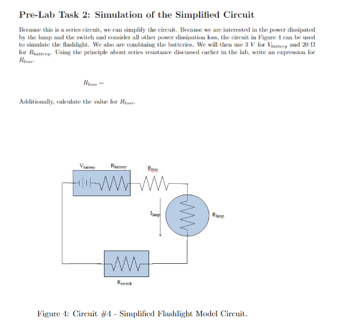 Solved Pre-Lab Task 2: Simulation of the Simplified Circuit | Chegg.com
