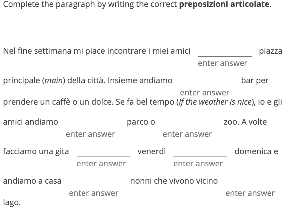 Solved Complete the paragraph by writing the correct | Chegg.com