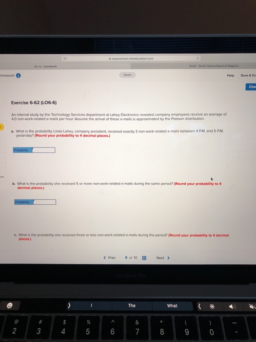 Solved mework Help Save & Ex Exercise 6-62 (LO6-6) An | Chegg.com Solved mework Help Save & Ex Exercise 6-62 (LO6-6) An | Chegg.com