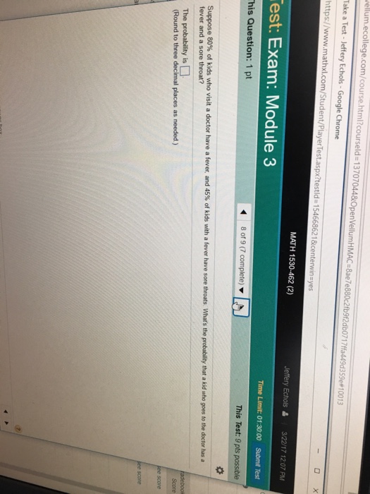 Solved ellum.ecollege.com/course.html?courseld | Chegg.com