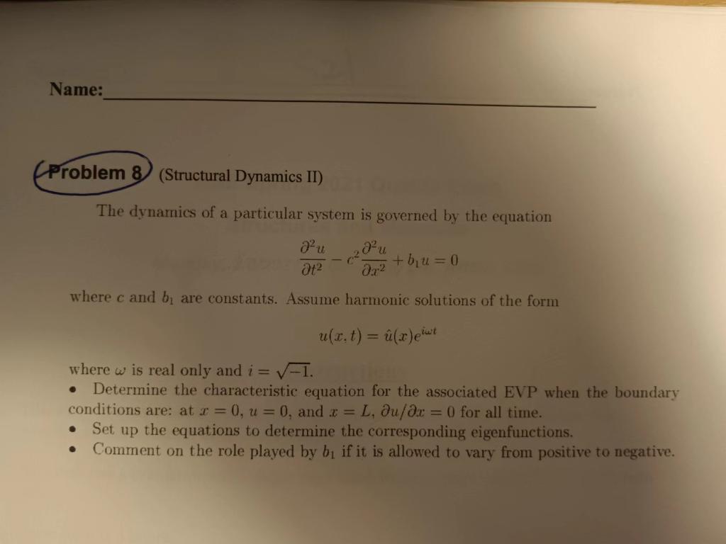 Solved The dynamics of a particular system is governed by | Chegg.com