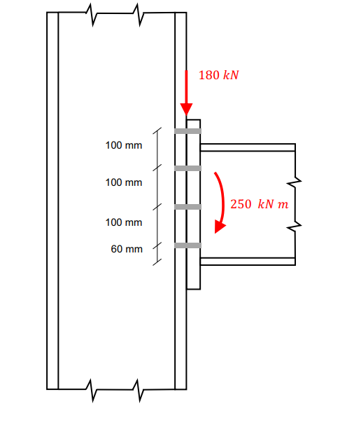 Check the capacity of the connection shown in the | Chegg.com