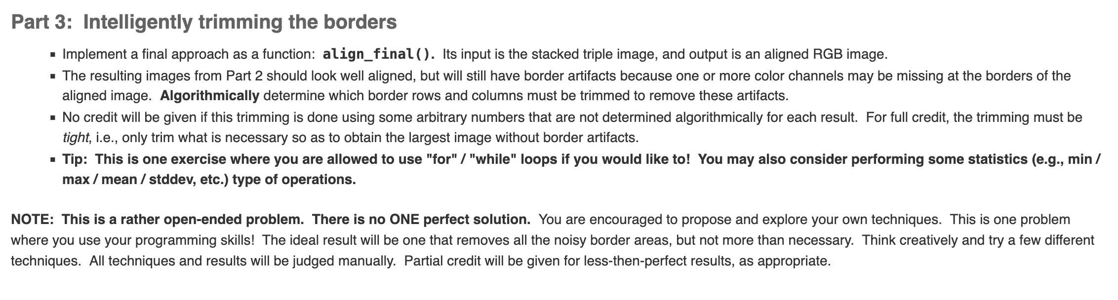 Part 1: Basic approach (using NCC) - Implement a | Chegg.com