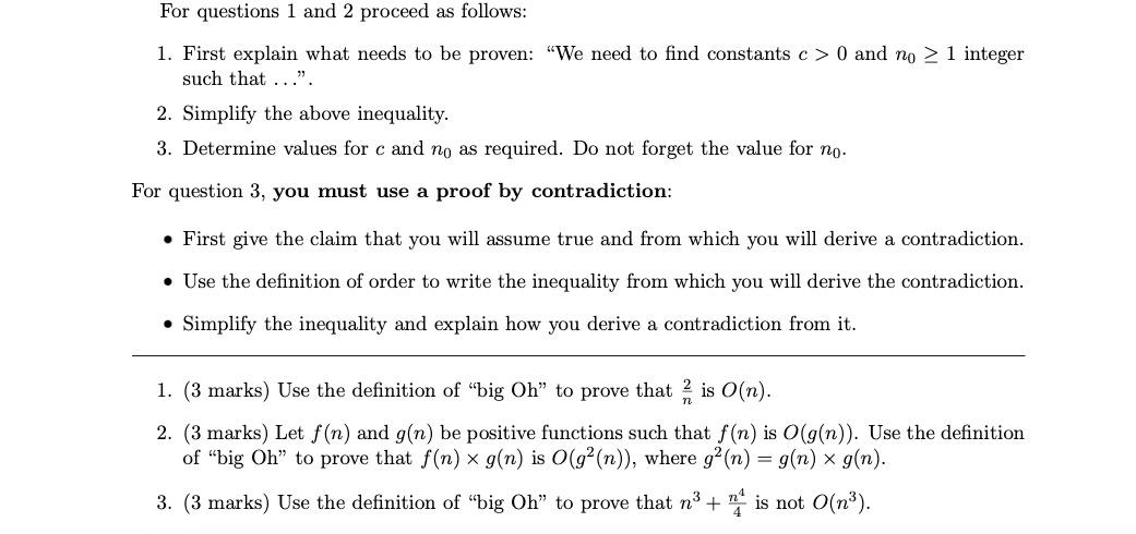 Solved For questions 1 and 2 proceed as follows: 1. First | Chegg.com