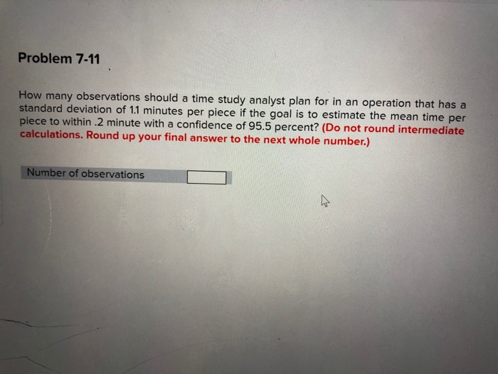 Solved Problem 7-11 an operation that has a How many | Chegg.com