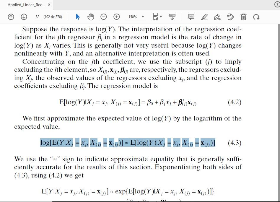 Supporting book: Applied Linear Regression Fourth | Chegg.com