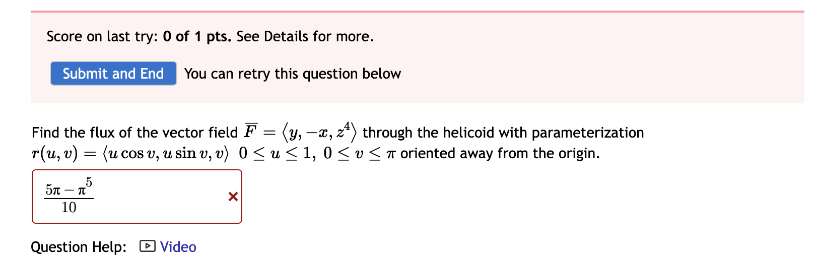 Solved Find the flux of the vector field | Chegg.com