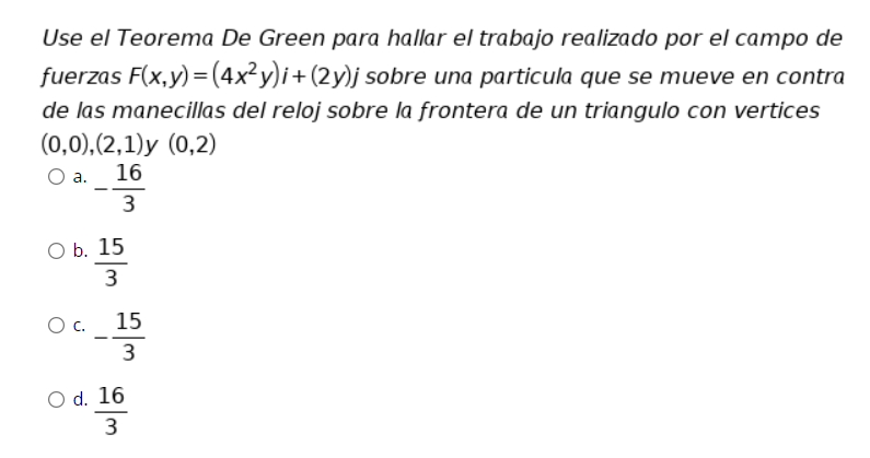 Solved ENG: Use Green's Theorem to find the work done by the | Chegg.com
