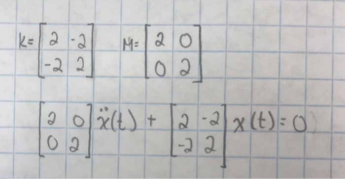 Solved Decouple the following equation of motion into two | Chegg.com