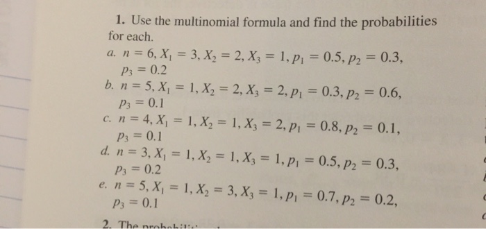 Solved Use the multinomial formula and find the | Chegg.com
