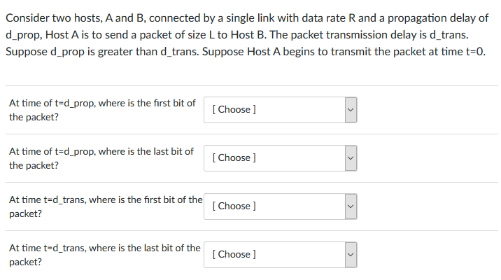 Solved Consider two hosts, A and B, connected by a single | Chegg.com