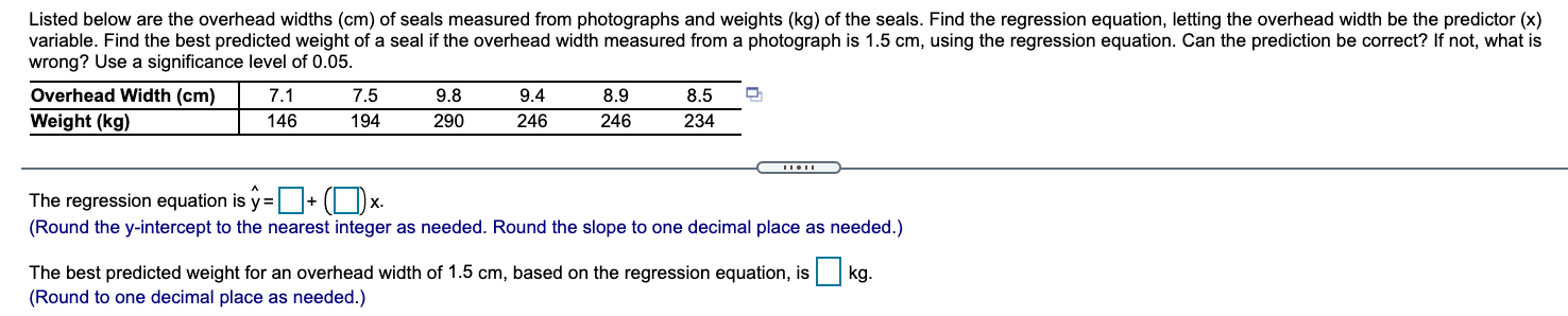 Solved Listed below are the overhead widths (cm) of seals | Chegg.com