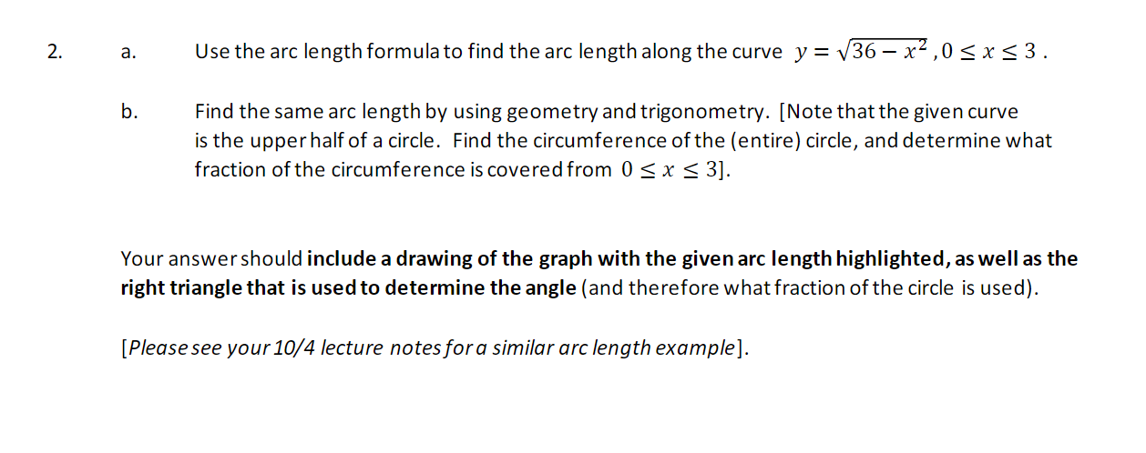 Solved a. Use the arc length formula to find the arc length | Chegg.com