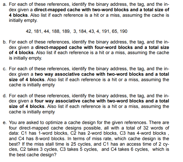 Solved a. For each of these references, identify the binary | Chegg.com
