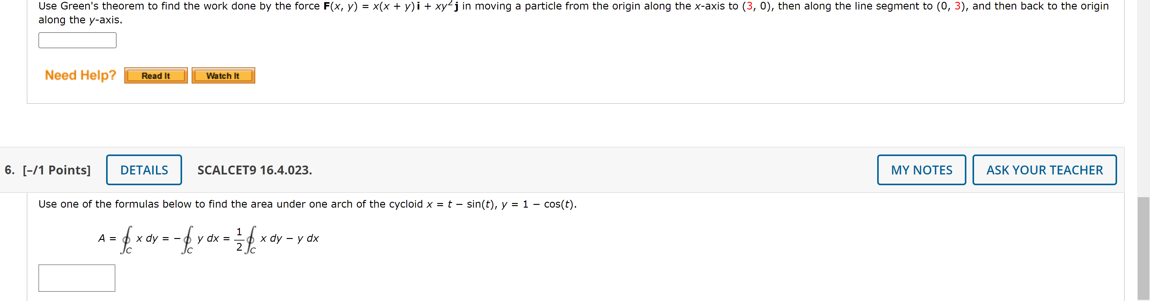 Solved Use Green's theorem to find the work done by the | Chegg.com