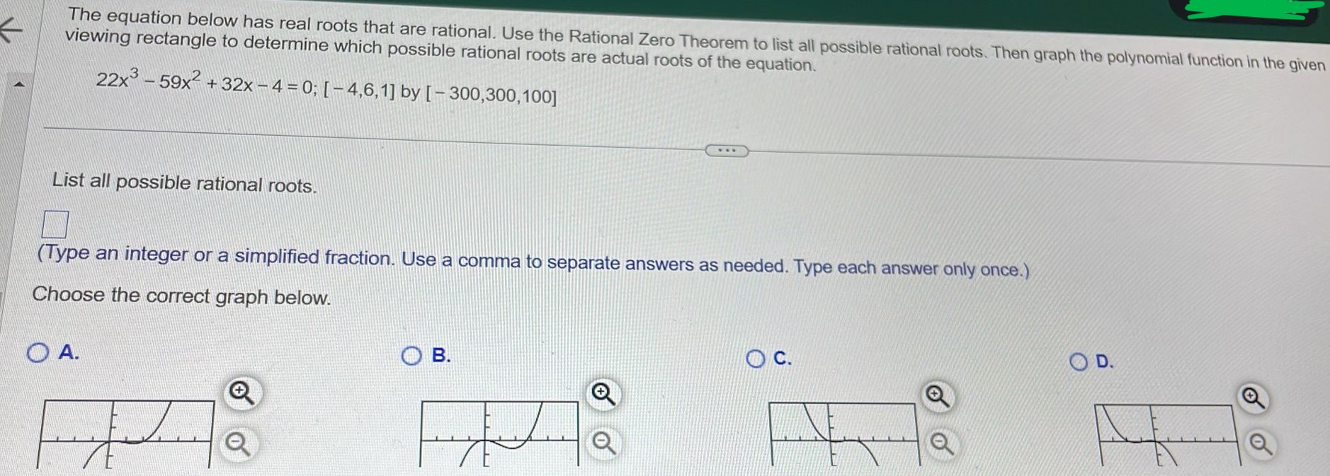 Solved The equation below has real roots that are rational. | Chegg.com