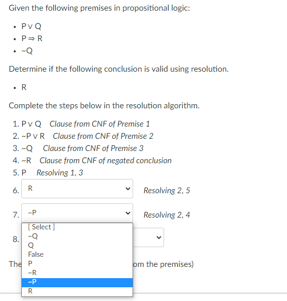 Solved - P∨Q - P⇒R - ∼Q Determine if the following | Chegg.com