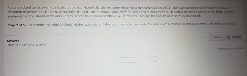 Solved A standardized test is given to a sixth grade class. | Chegg.com