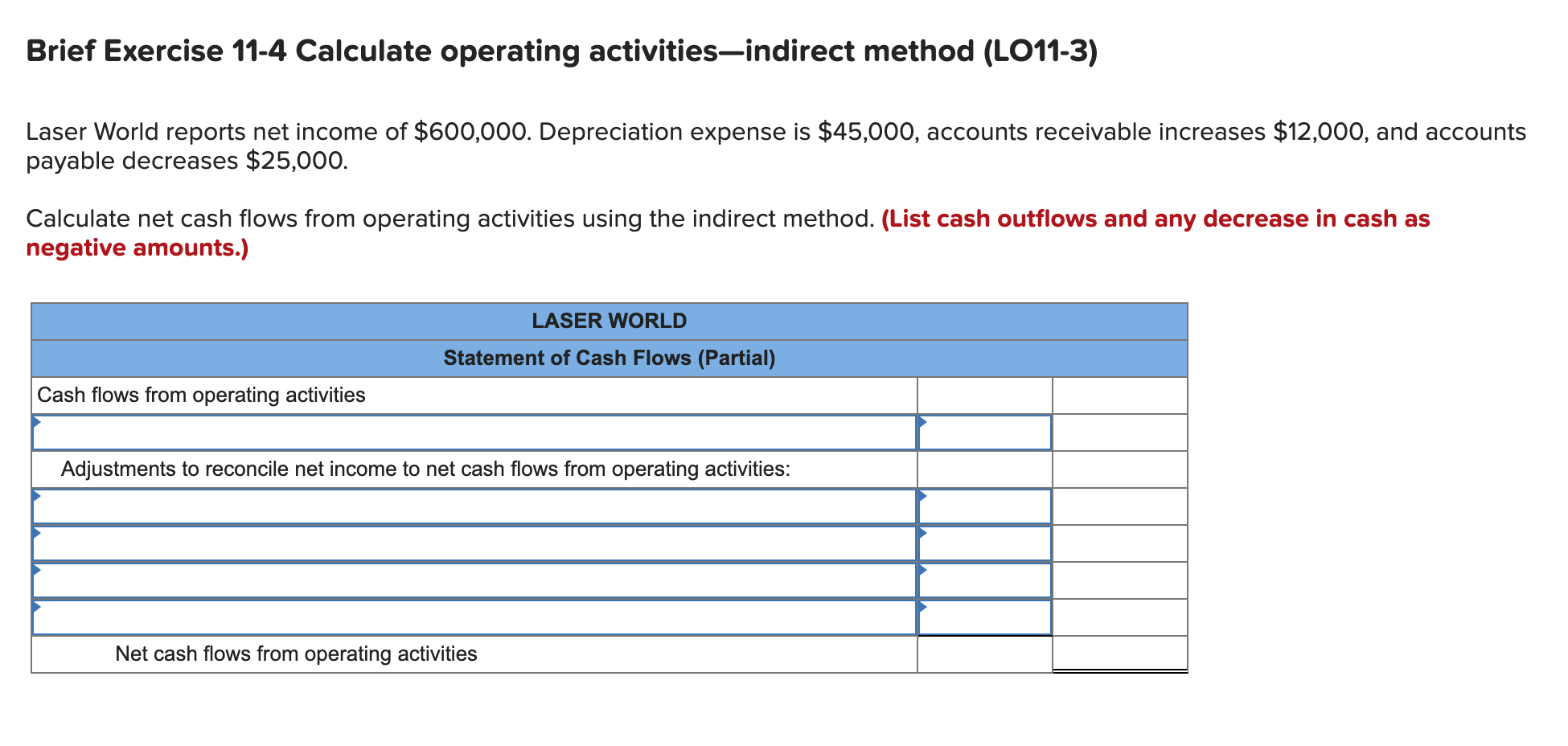 Solved Brief Exercise 11-4 Calculate operating | Chegg.com