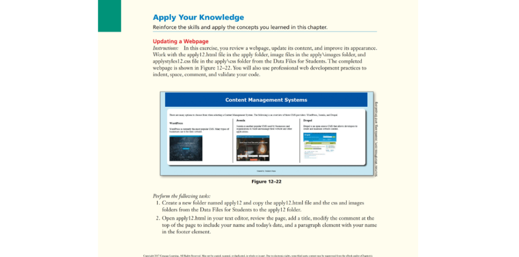 Solved Apply Your Knowledge Reinforce the skills and apply | Chegg.com
