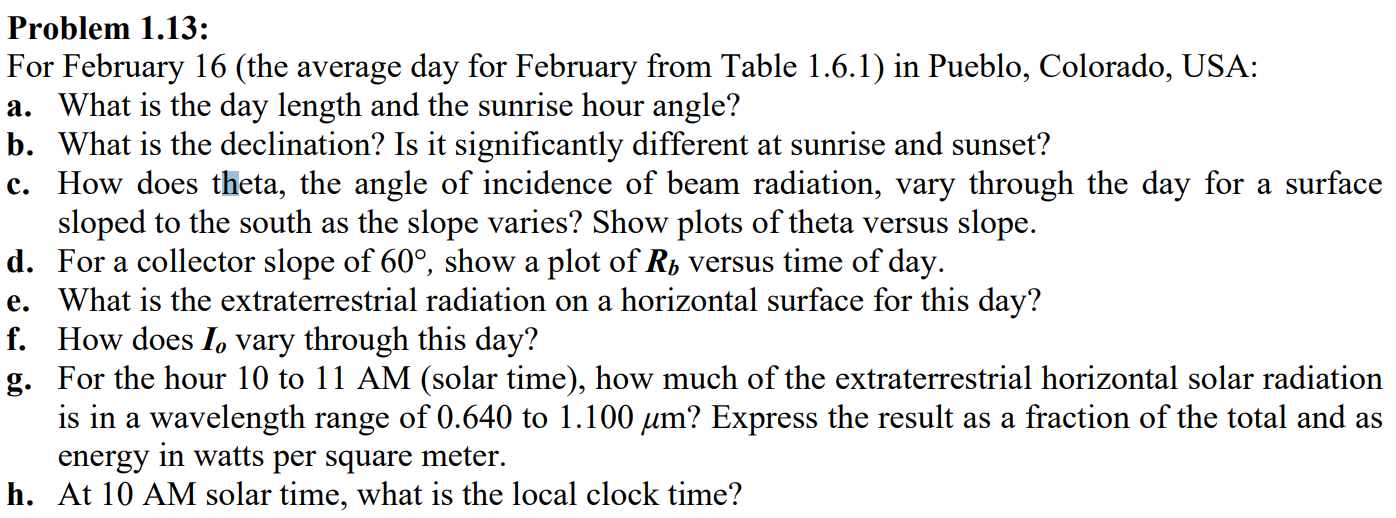 Solved solve this problem using matlabThis is table 1.6.1and | Chegg.com