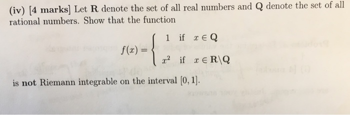 Solved Let R denote the set of all real numbers and Q denote | Chegg.com
