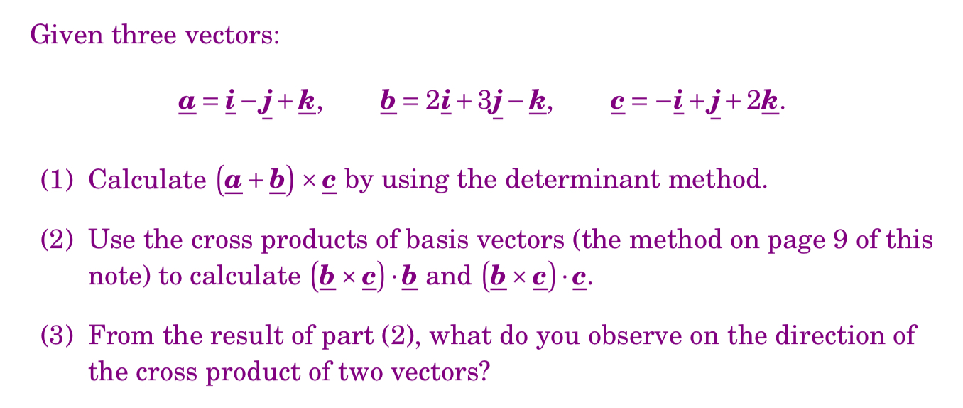 Solved Given three | Chegg.com