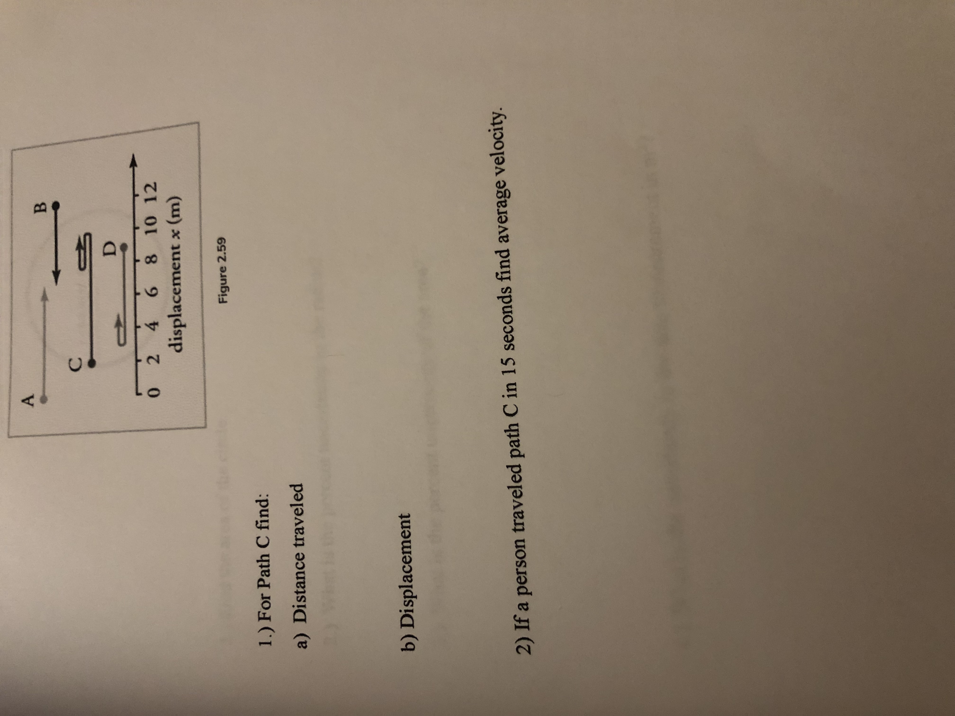 Solved 1.) ﻿For Path C ﻿find:a) ﻿Distance traveledb) | Chegg.com