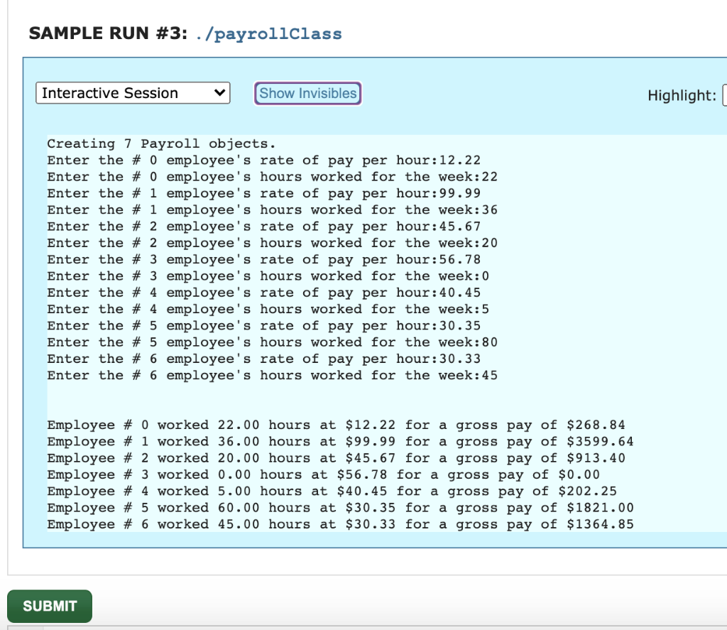 Solved C++ 11. Payroll Design a PayRoll class that has | Chegg.com