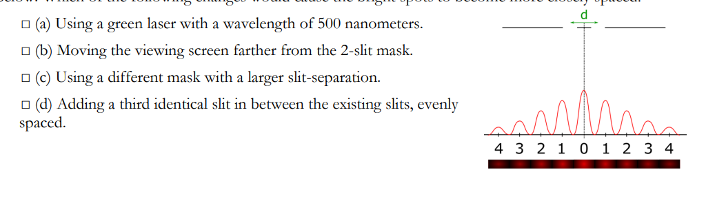 Solved 3. A red laser (wavelength 650 nm) shines through a | Chegg.com